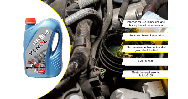 VENOL Gear GL-4 80W-90 - transmisijas eļļa