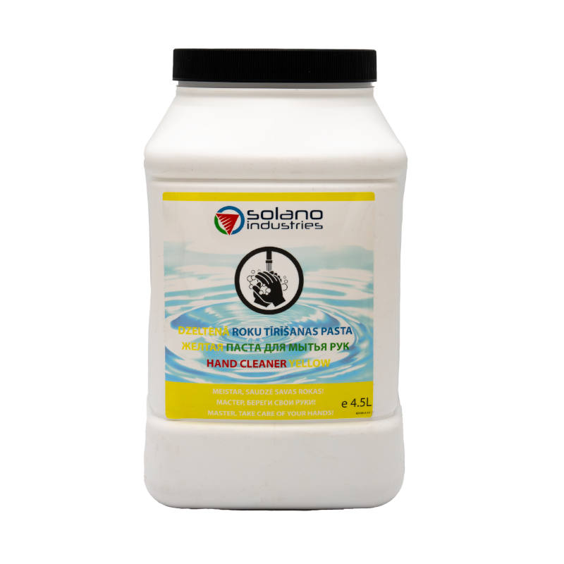 Yellow hand cleaning paste